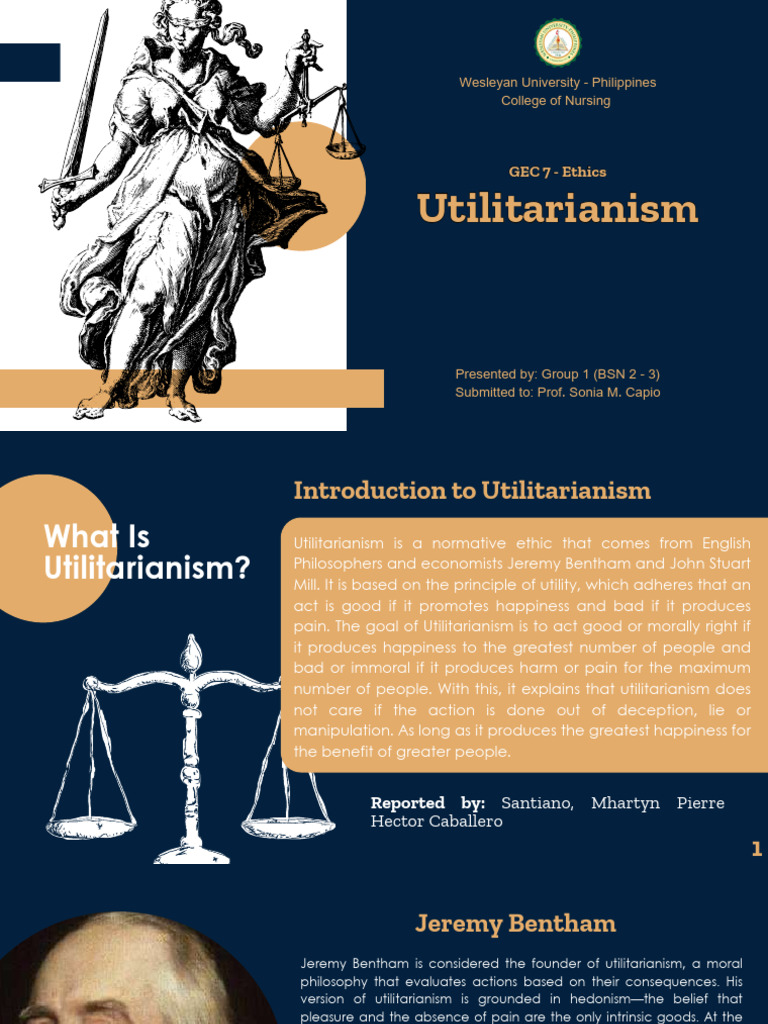 Understanding Utilitarianism Principles | PDF | Utilitarianism | Hedonism
