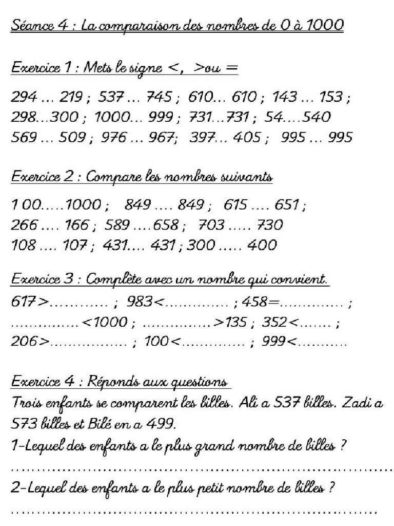 Révision CM1 | PDF