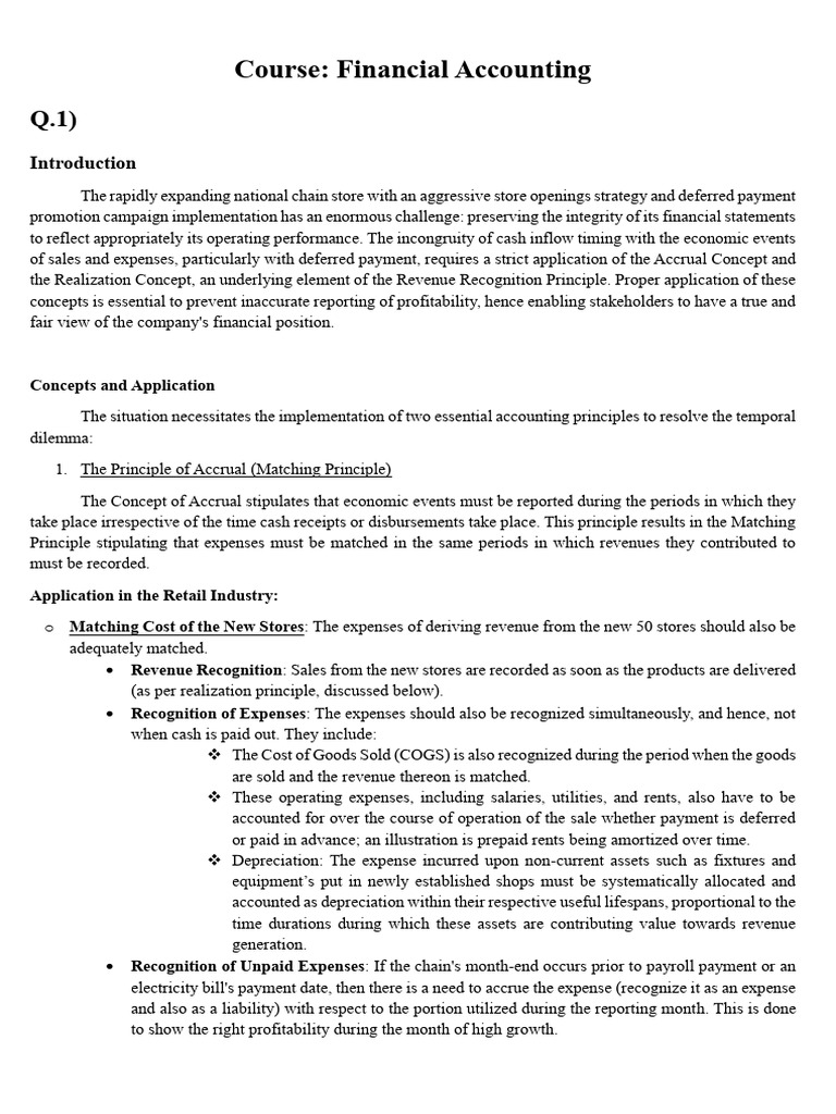 Financial Accounting Principles Explained | PDF | Internal Control | Audit