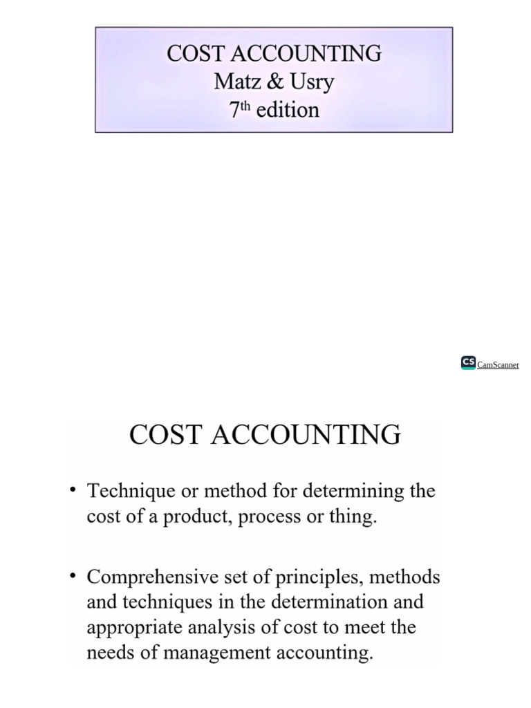 Cost Sheet | PDF