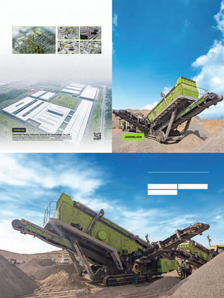 ZOOMLION Crawler Mobile Screening Station-ZMS2065G 履带移动筛分站 | PDF ...