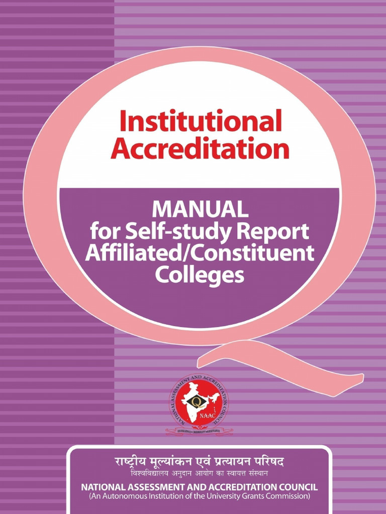 NAAC Accreditation Manual for Colleges | PDF | Curriculum | Learning