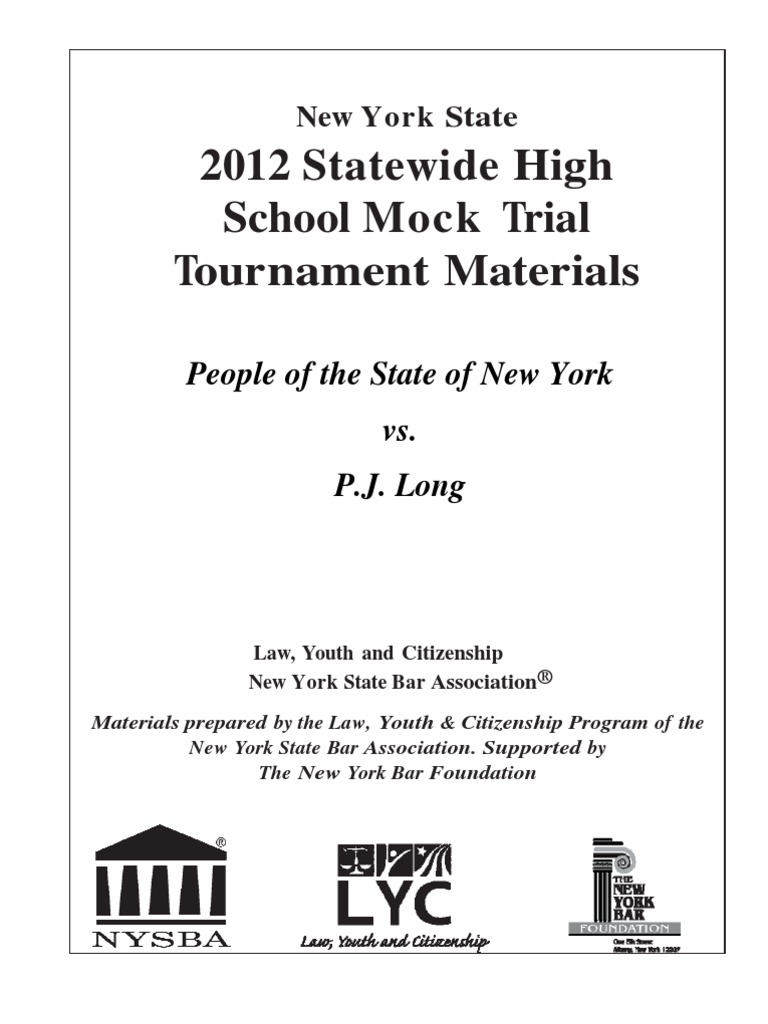 Mock Trial Case | PDF | Evidence (Law) | Cross Examination