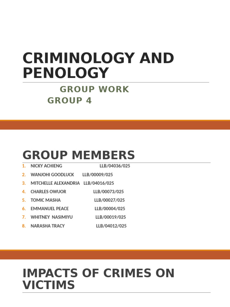 Impacts of Crime on Victims and Protection | PDF | Crimes | Crime ...