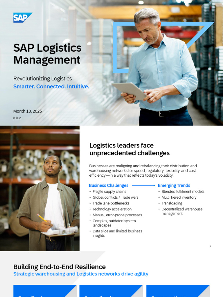 SAP Logistics Management Overview | PDF | Logistics | Cargo