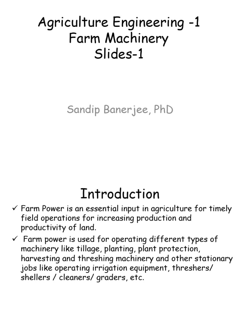 Agriculture Engineering - 1 | PDF | Internal Combustion Engine | Engines