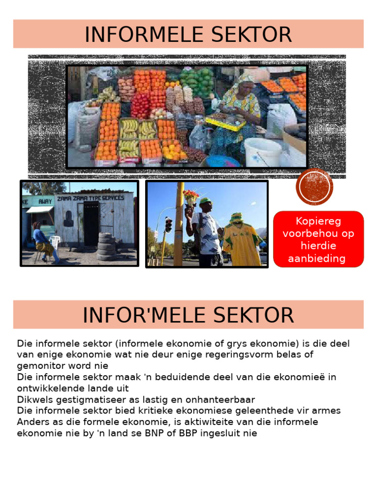 Informele Sektor | PDF