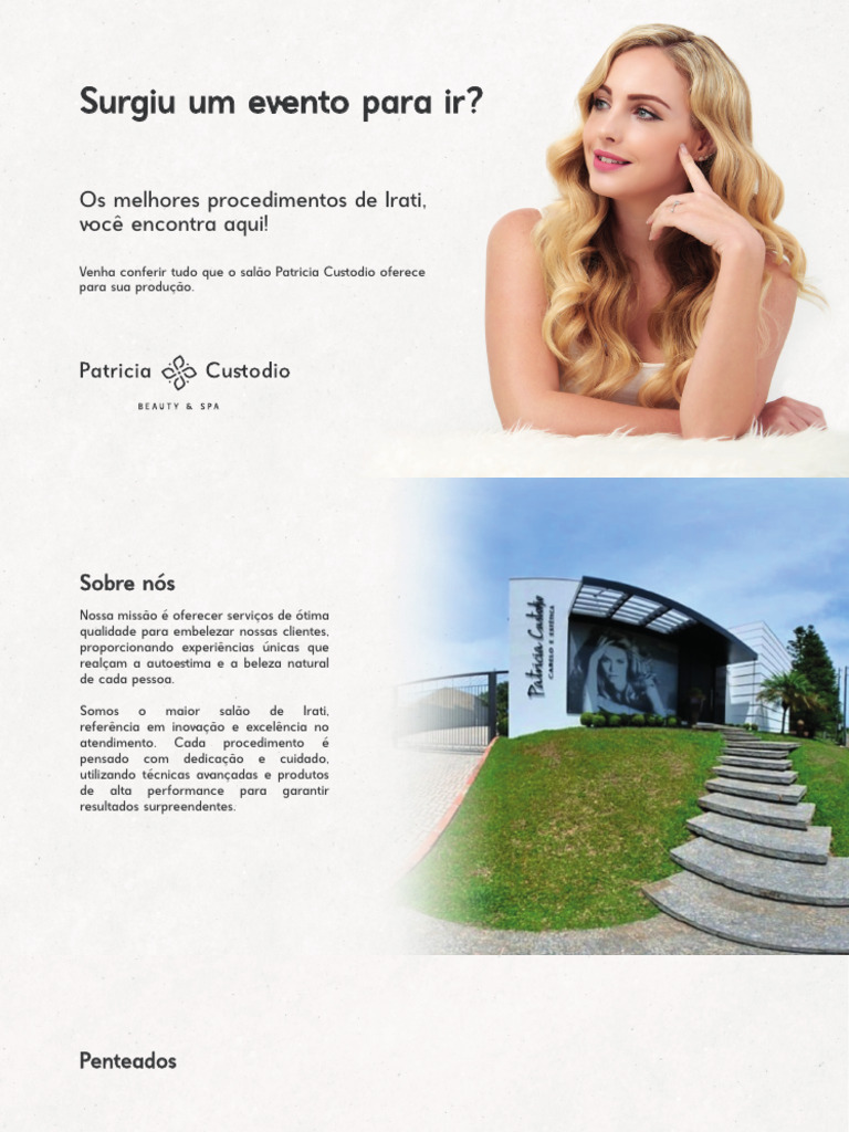 Serviços de Beleza no Salão Patricia Cusodio | PDF | Cosméticos