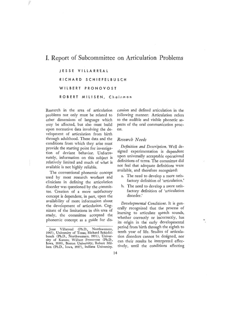 Research - Articulation | PDF