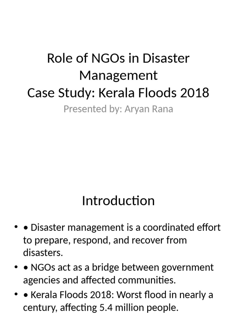NGOs in Kerala Floods 2018 Response | PDF | Emergency Management | Non ...