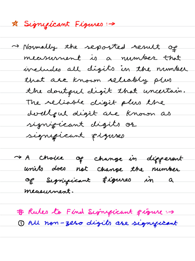 Understanding Significant Figures Rules | PDF | Significant Figures ...