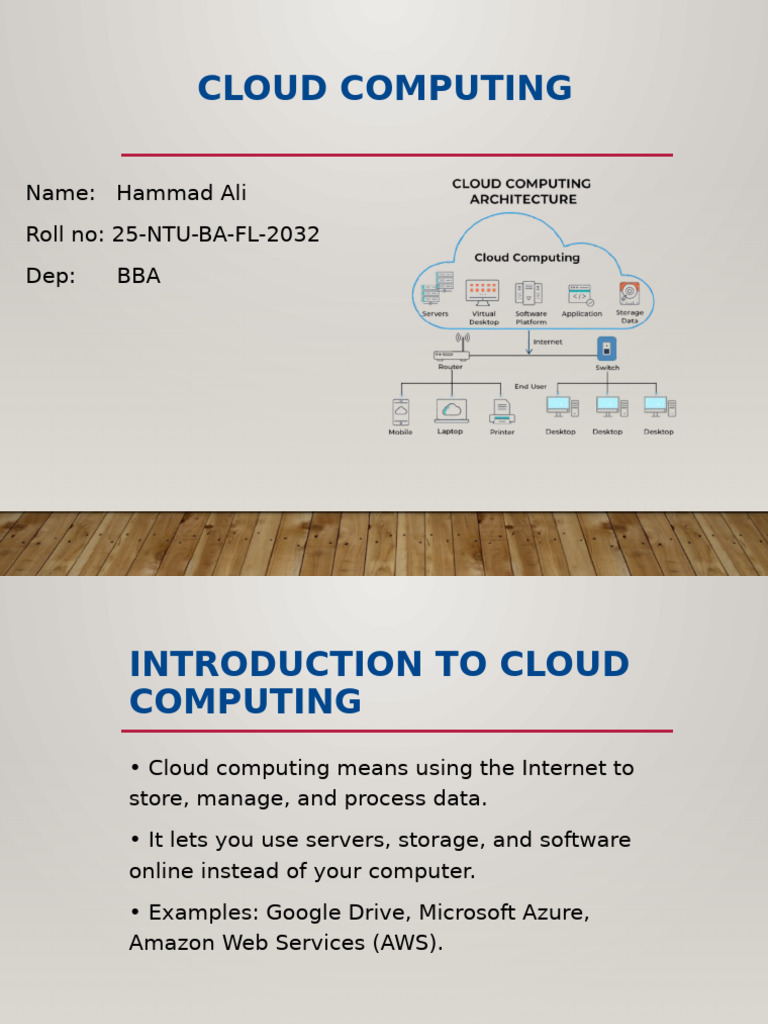 Cloud Computing Presentation Professional | PDF