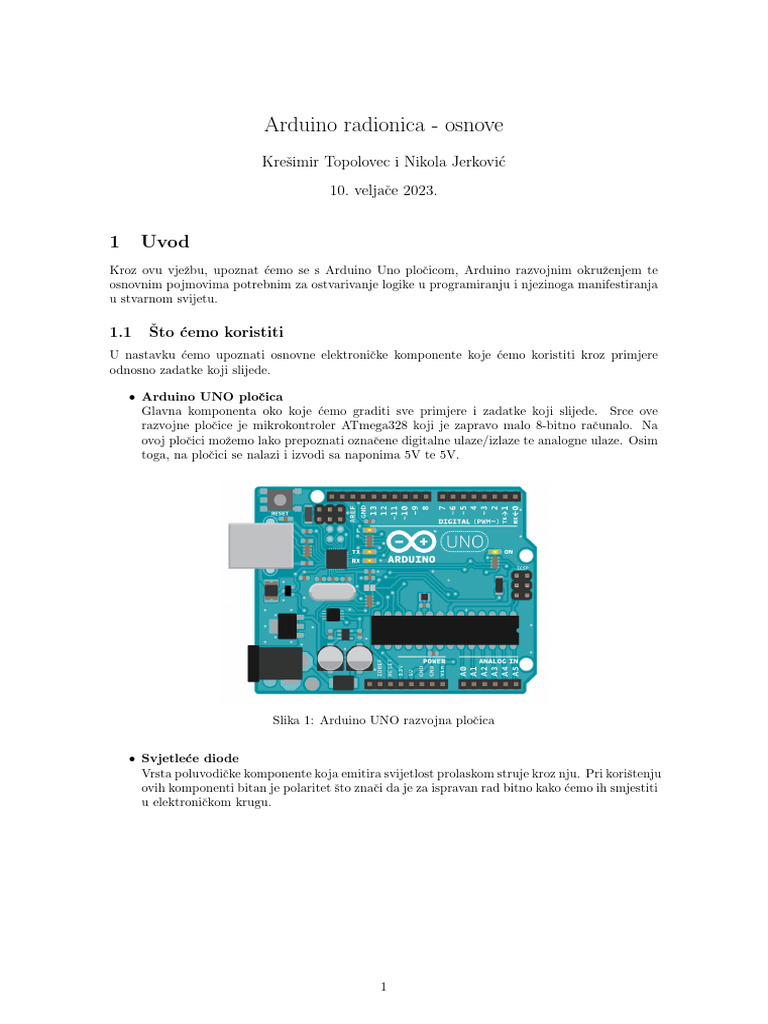 Arduino Radionica Upute 2 Dio | PDF