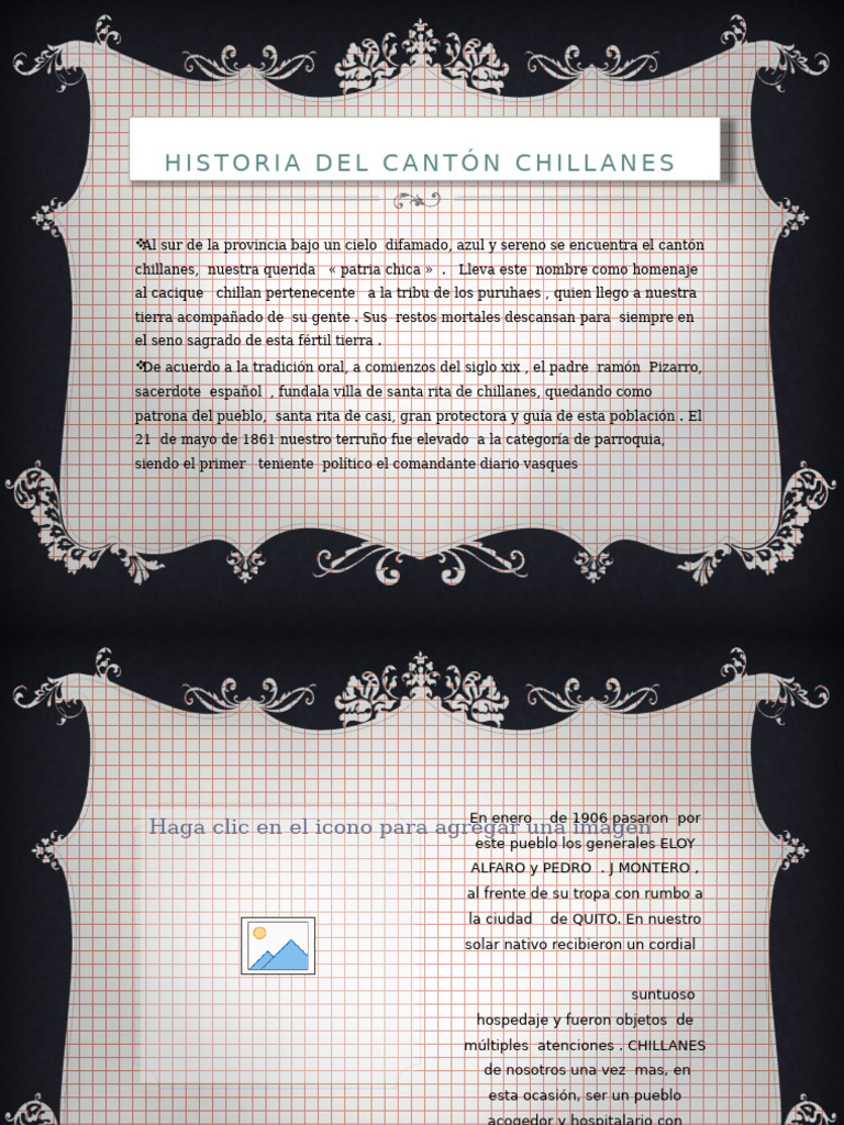 Historia Del Cantón Chillanes P G | PDF