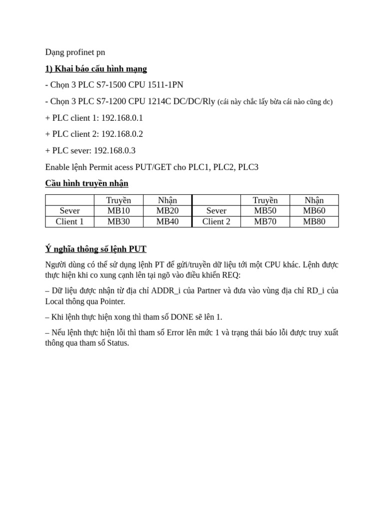 D NG Profinet PN | PDF
