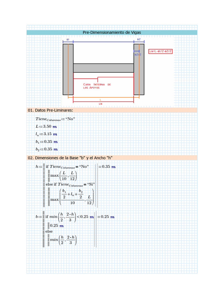 Pre Dimensionamiento | PDF