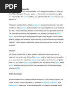 Analysis of Angelou's "Life Doesn't Frighten Me" | PDF | Metre (Poetry ...