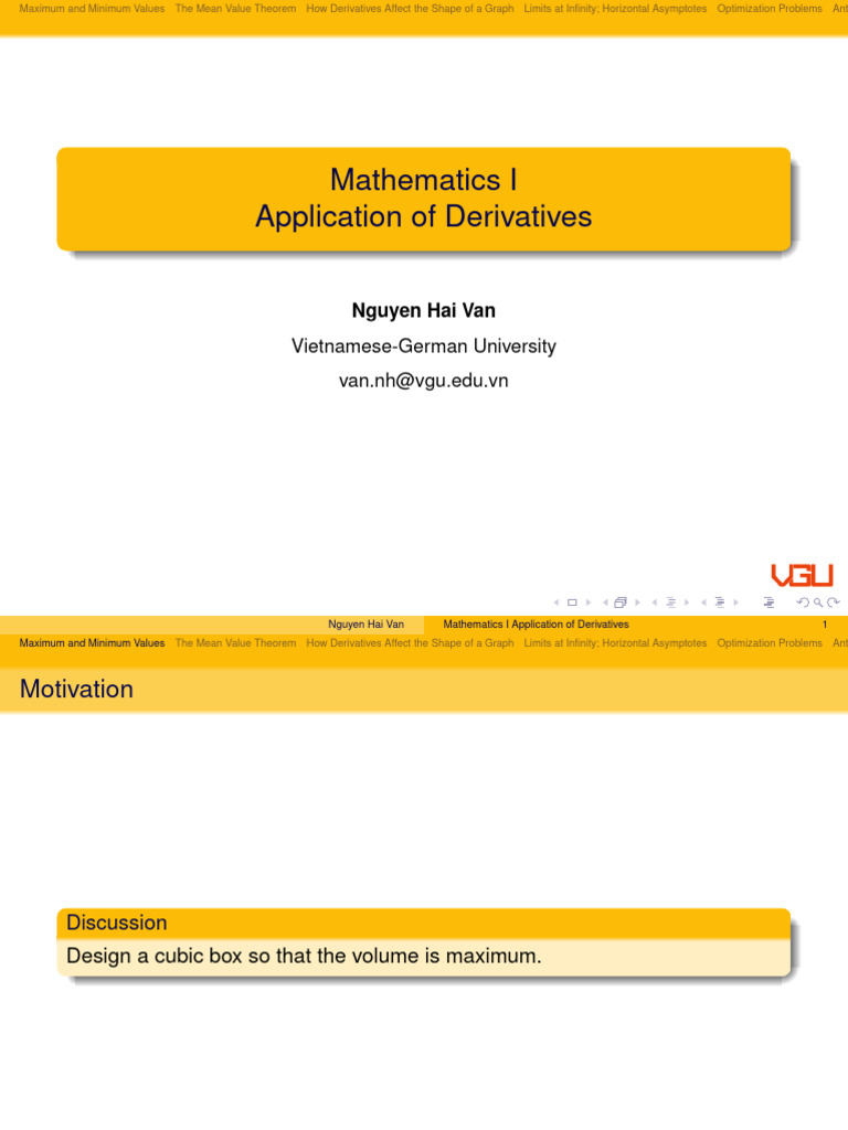 Understanding Derivatives and Extrema | PDF | Mathematical Optimization ...