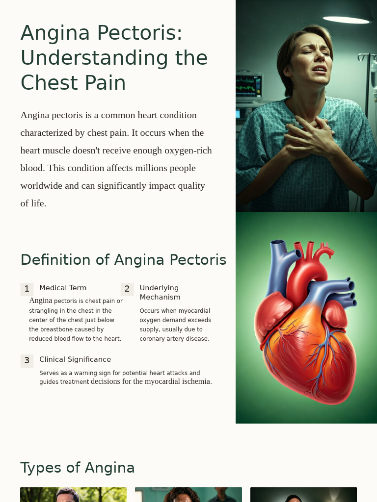 Angina Pectoris Understanding The Chest Pain | PDF | Coronary Artery ...