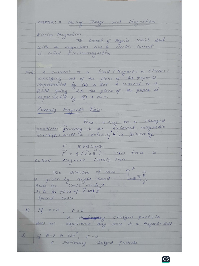 Moving Charges | PDF