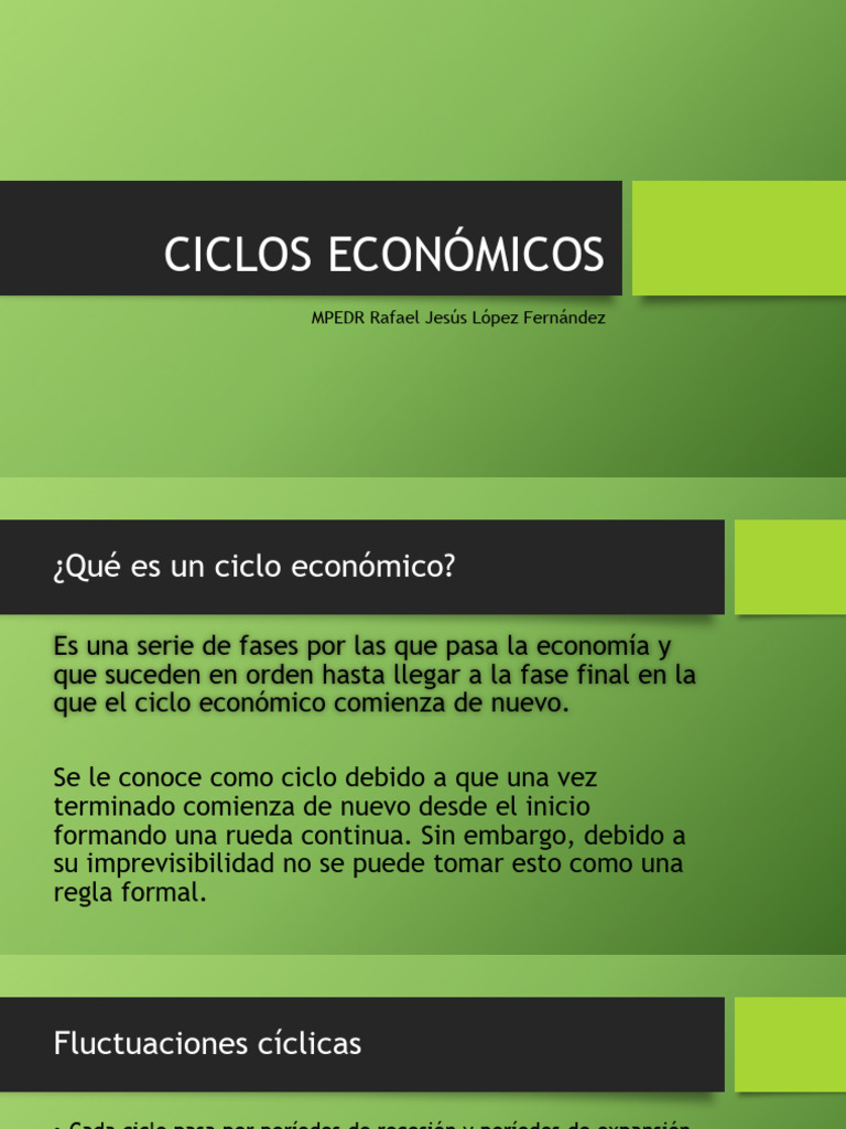 Tema 4. Ciclos Econ-Micos | PDF | Ciclo comercial | Economias