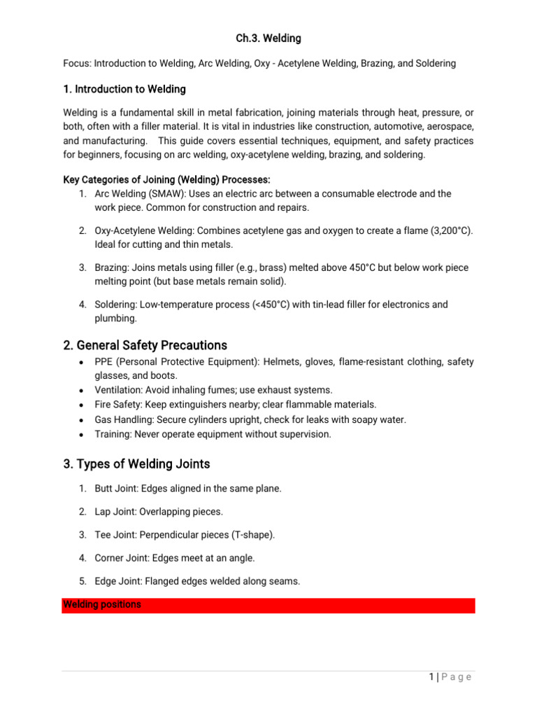 2017EC, Welding Lecture Notes | PDF | Welding | Construction
