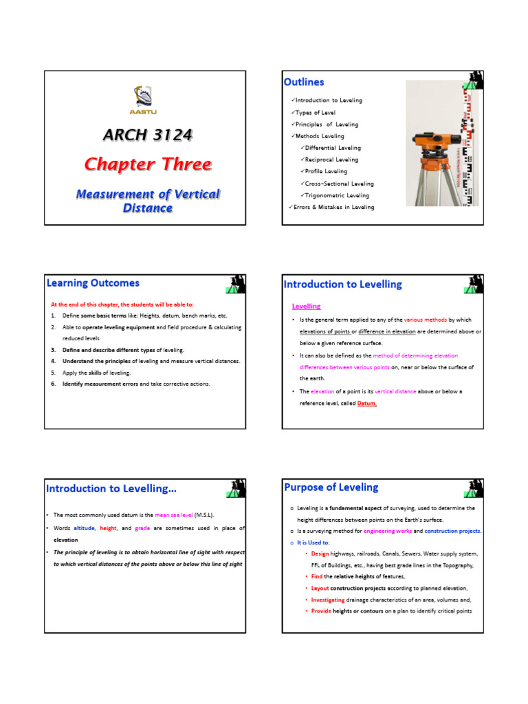 Vertical Distance Measurement Techniques | PDF