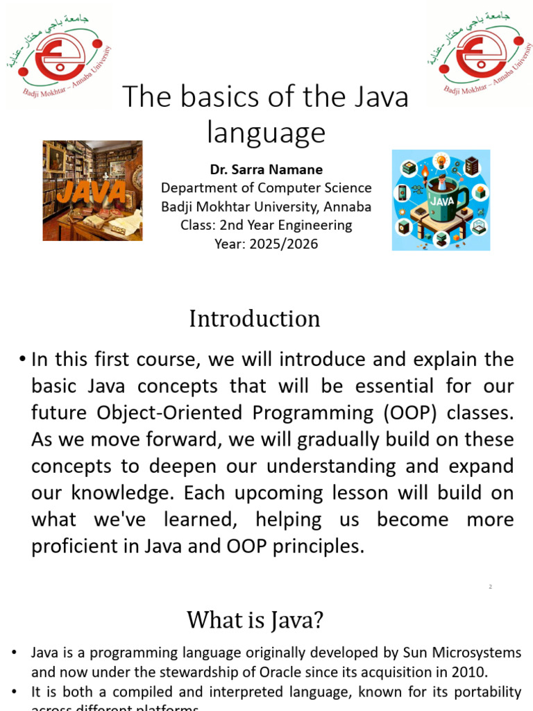 The Basics of the Java Language | PDF | Java (Programming Language ...