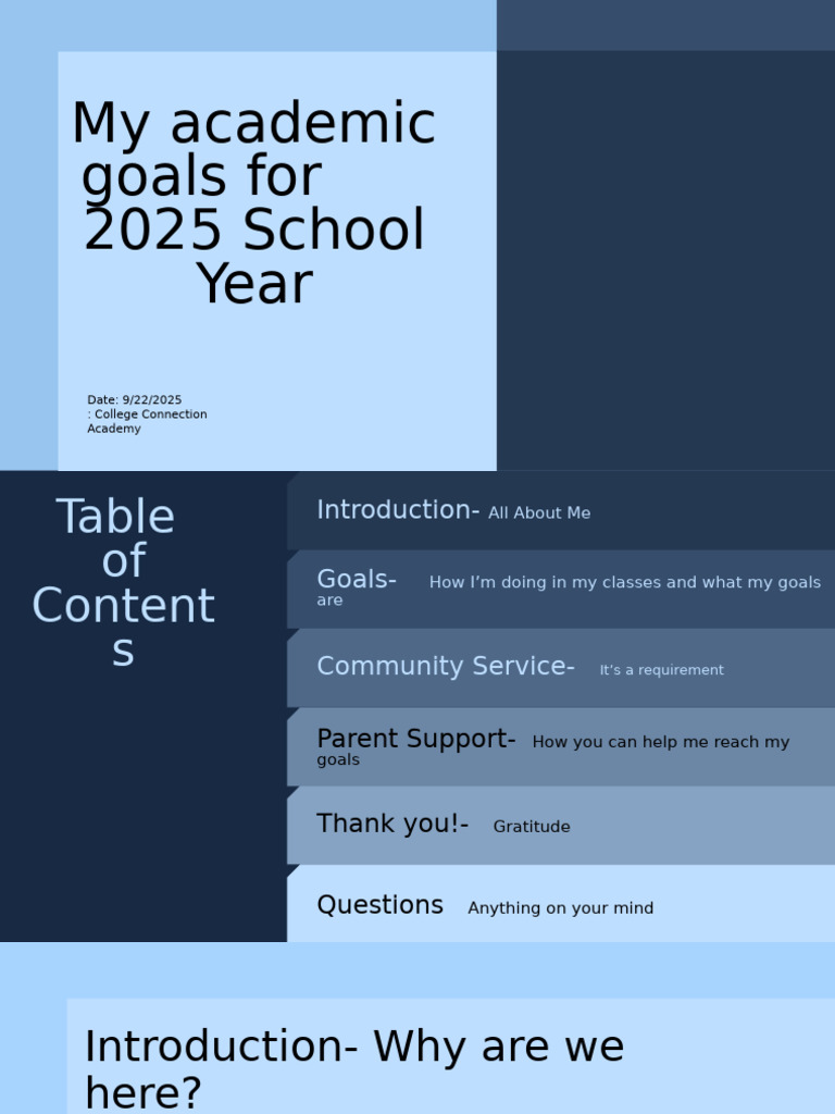 Sophia's 2025 Academic Goals & Support | PDF | Evaluation
