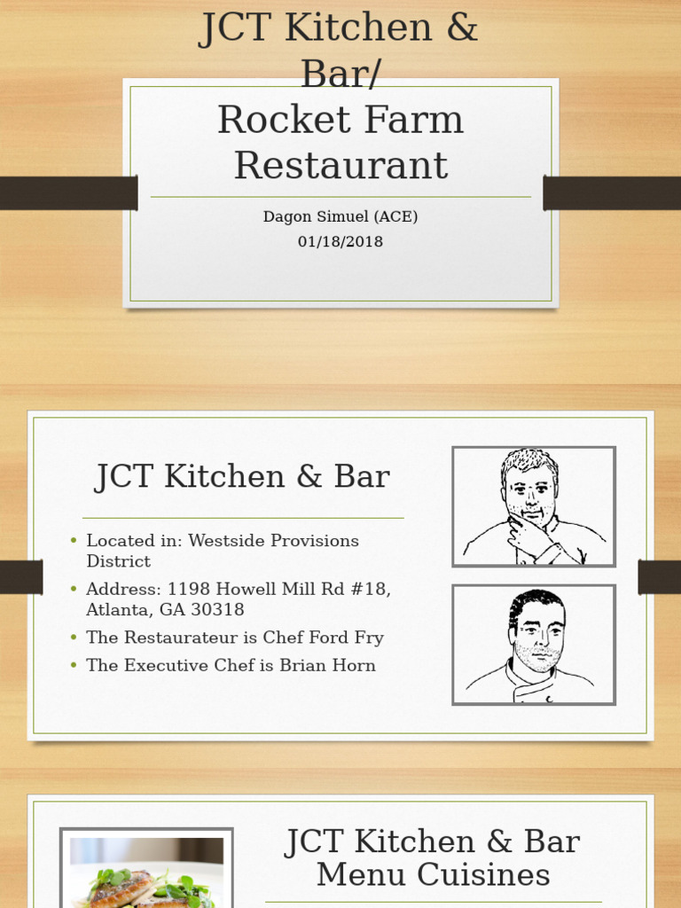 Rocket Farm Restaurant Highlights | PDF | French Cuisine | Restaurants