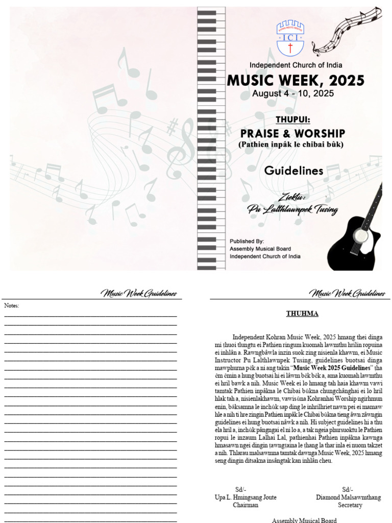 Music Week Guidelines 2025 Print Version | PDF | Protestant ...