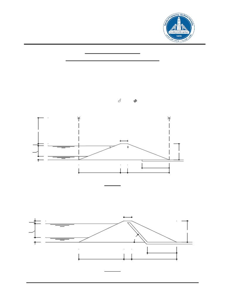 CES 461 - Assignment 2 - Earth Dams and Embankment 2023-2024 | PDF | Soil Mechanics | Dam