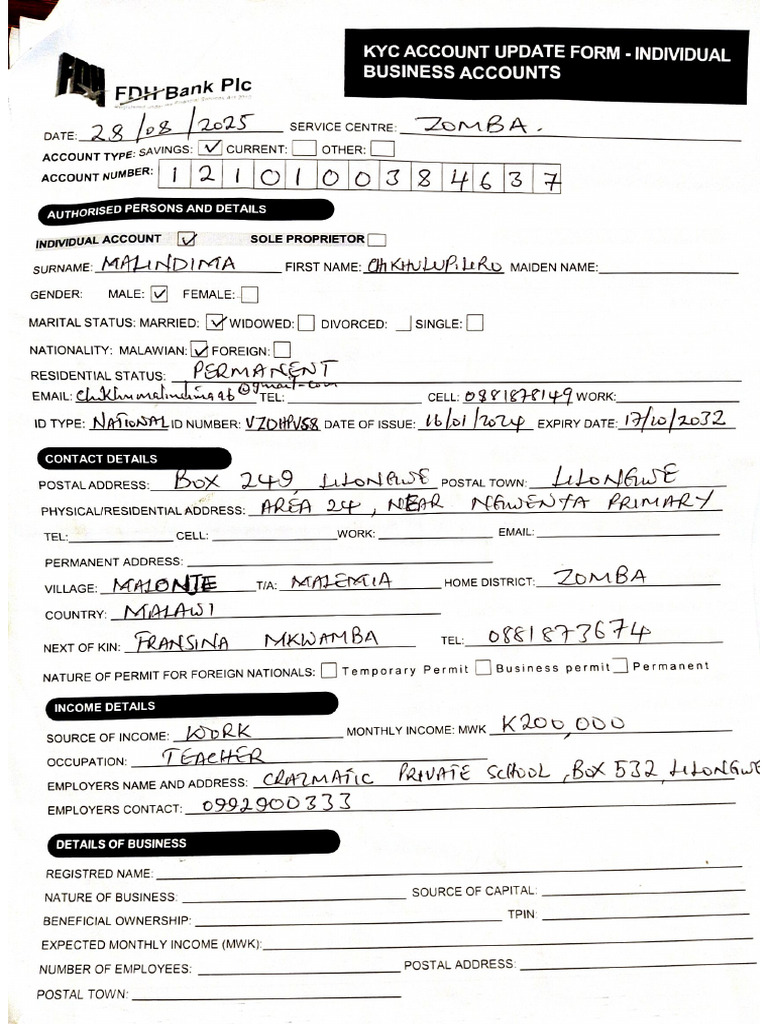Kyc Form | PDF