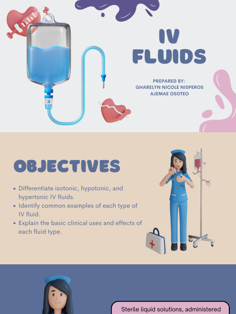 Types and Examples of IV Fluids | PDF