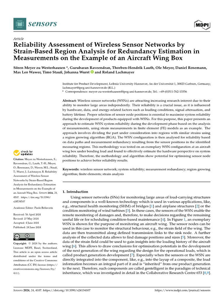 Reliability Assessment of Wireless Sensor Networks by | PDF | Wireless ...
