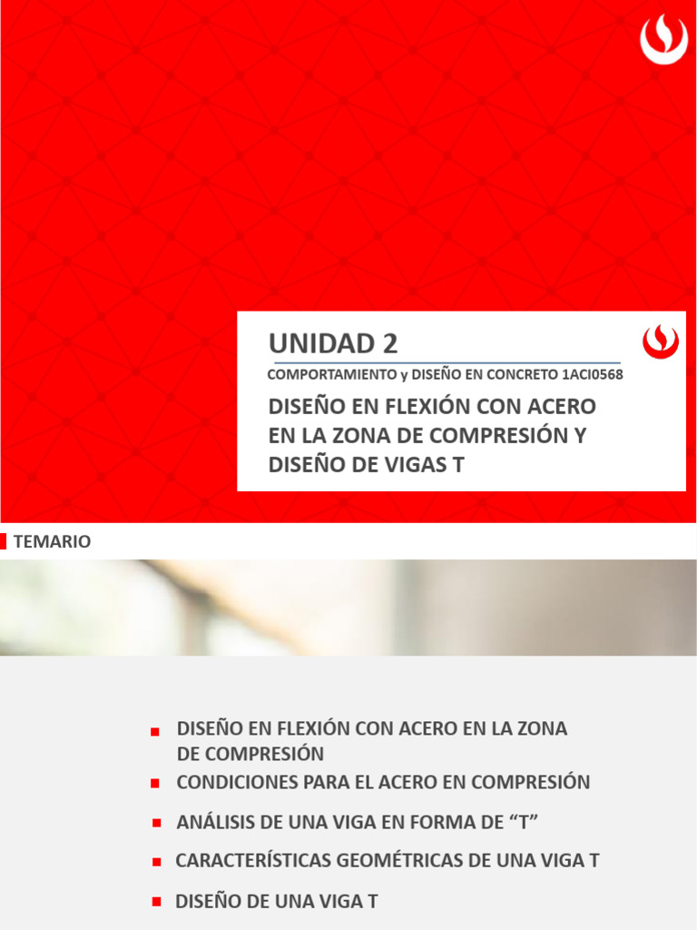 S03 202520 Diseño en Compresión y Vigas T-4 | PDF | Viga (Estructura ...