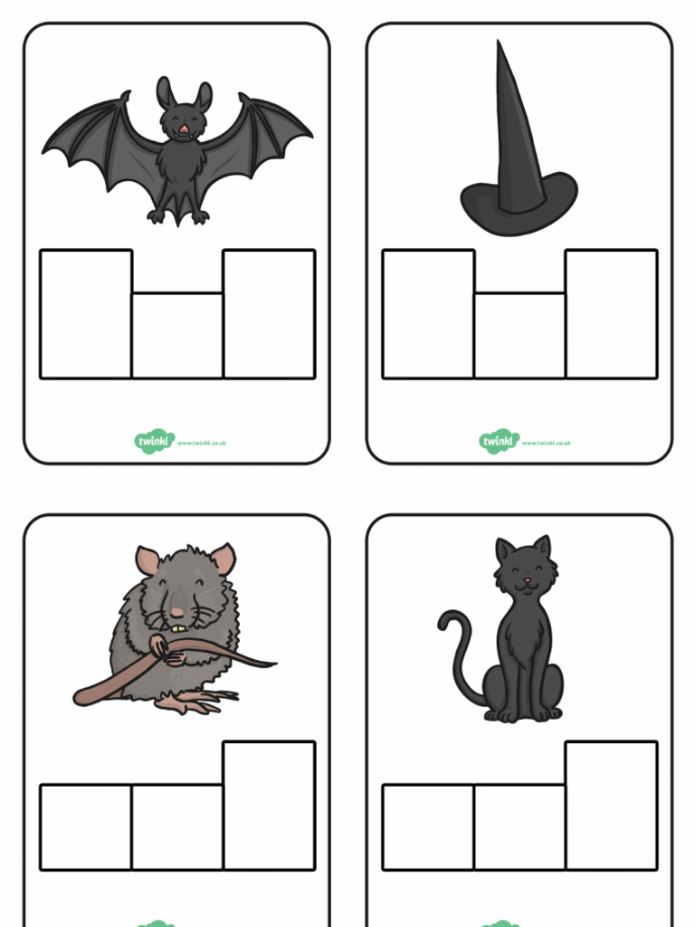 T T 253893 Halloween CVC Phoneme Frame Activity Ver 1 | PDF