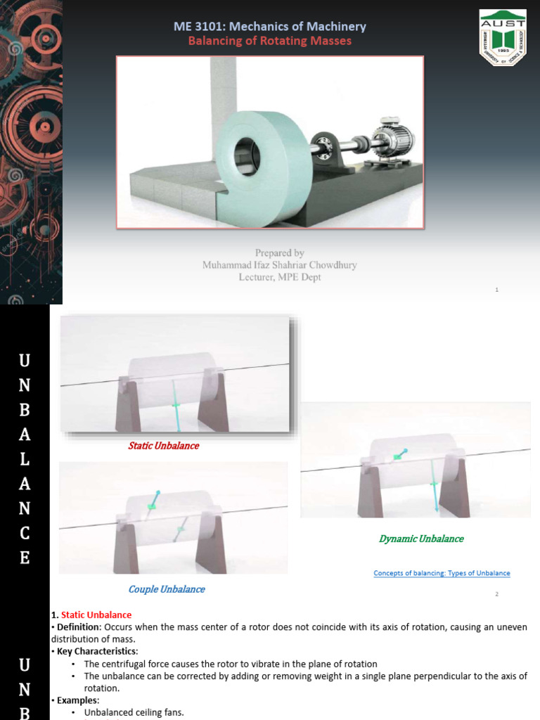 Balancing Rotating Masses Explained | PDF | Force | Rotation