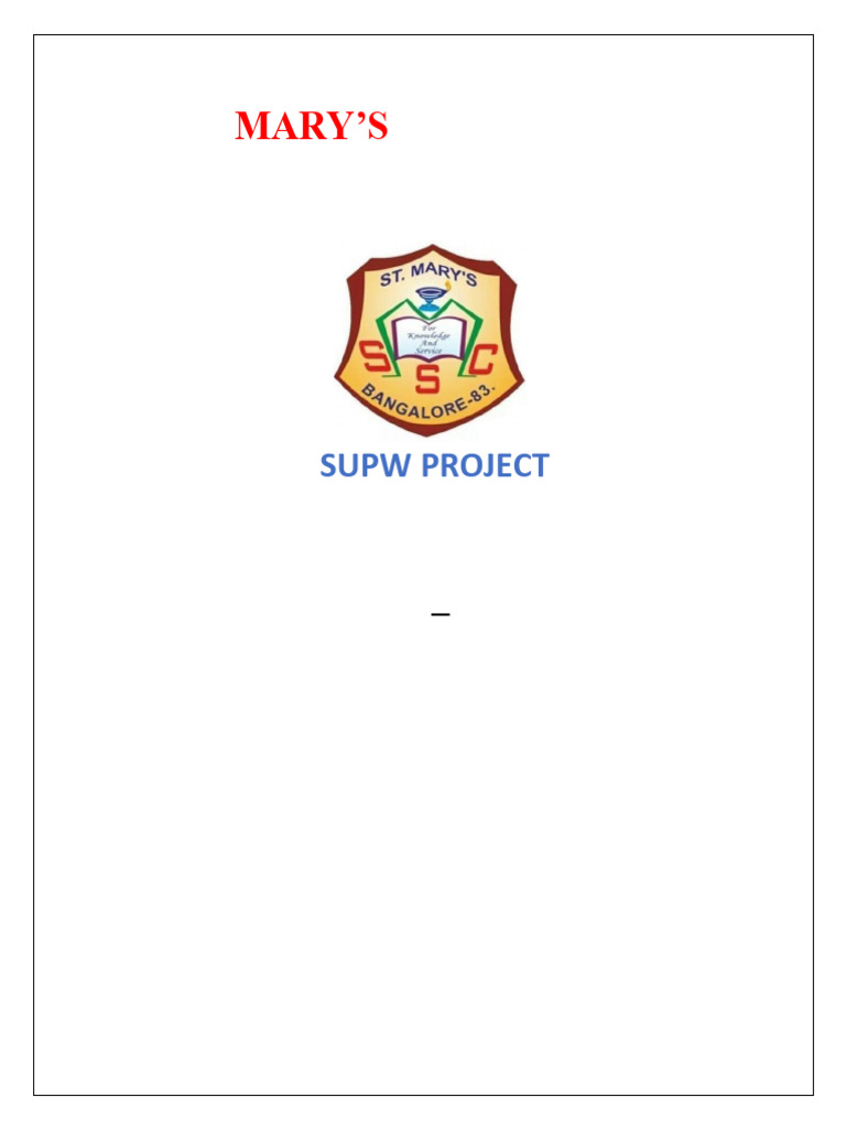 Say No to Plastic: Cloth Bags Project | PDF