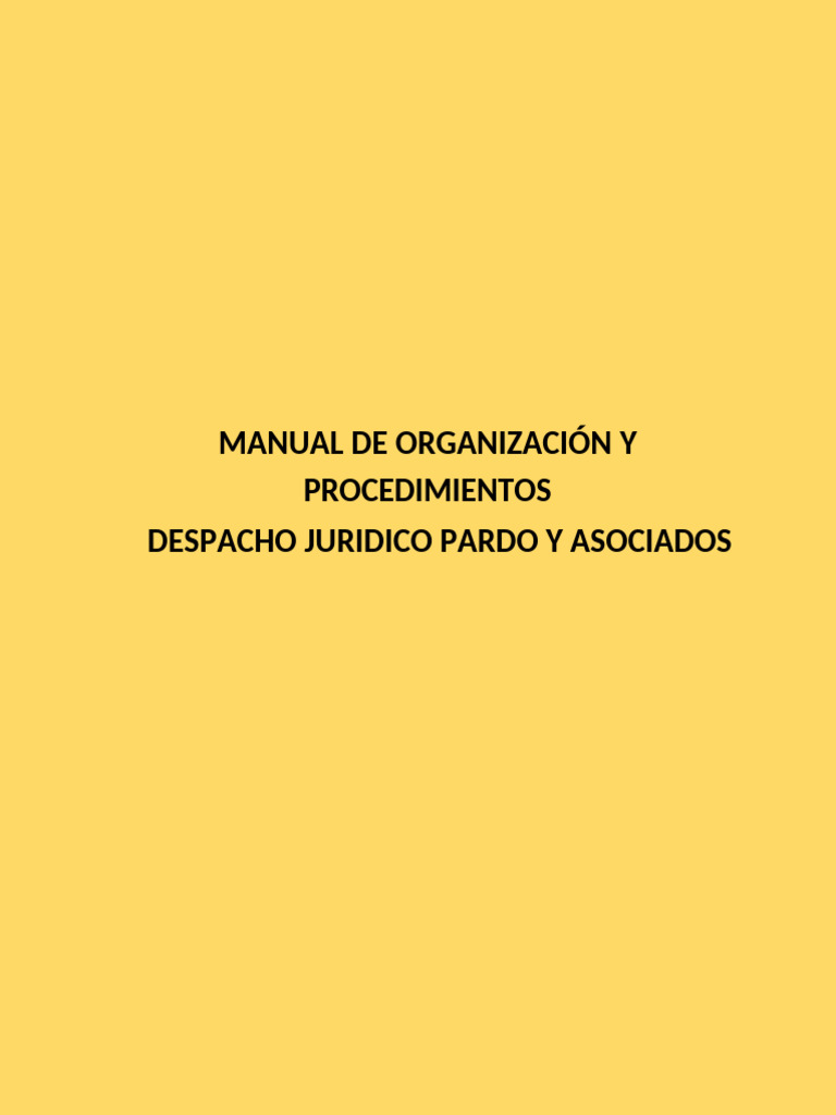 Manual de Procedimientos Jurídicos en Tabasco | PDF | Administración ...