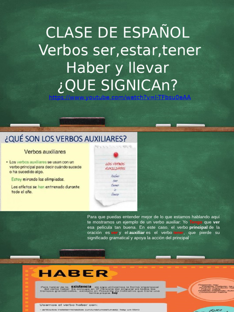 6.2°verbos Ser, Estar, Llevar y Tener | PDF | Verbo | Relaciones ...