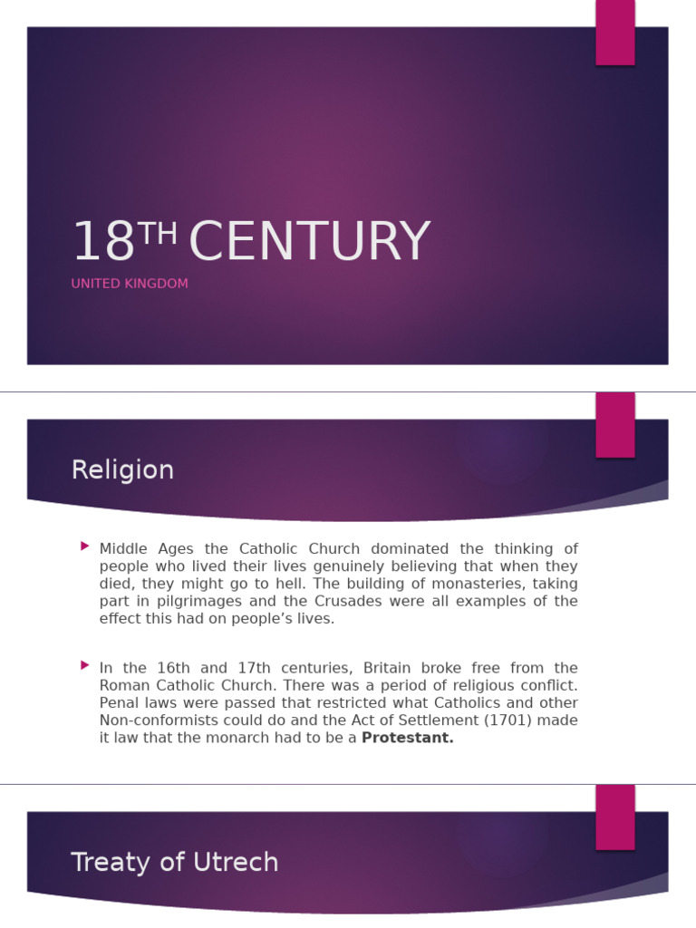 18th Century UK: Religion and Revolution | PDF