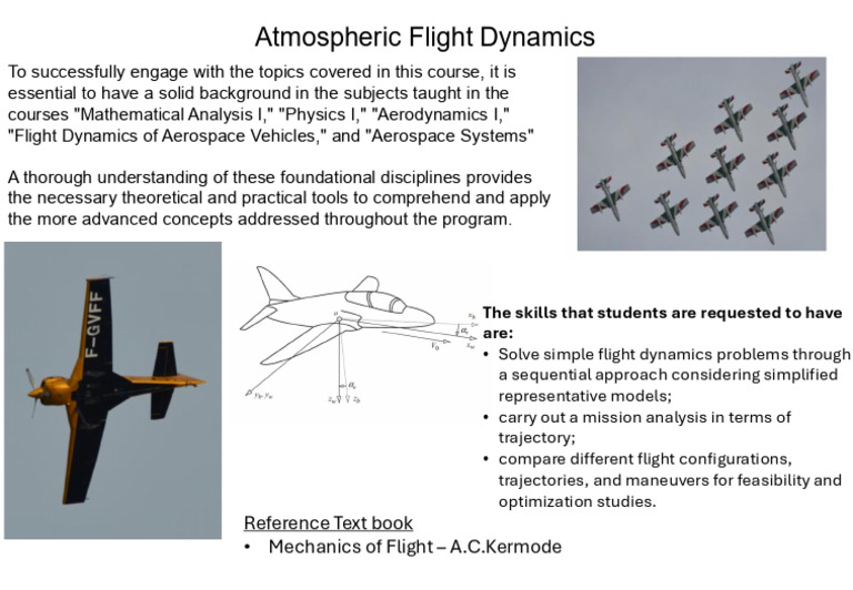 Necessary Backgorund - Atmospheric Flight Dynamics | PDF