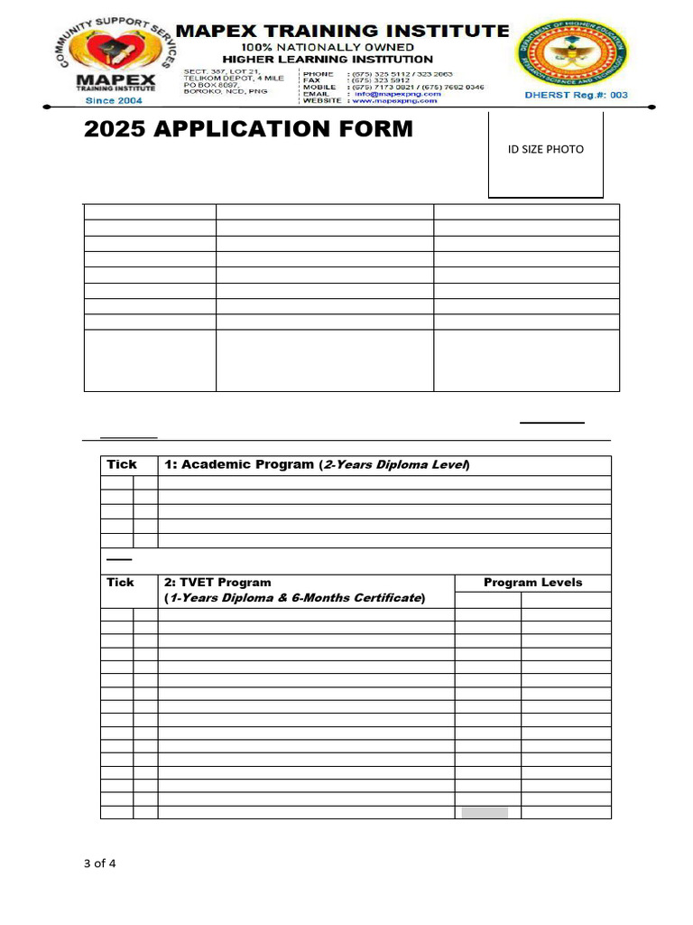 2025 Business Course Application Form 2 | PDF | Business