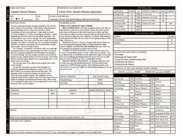 Captain Daniel Hamlet | PDF