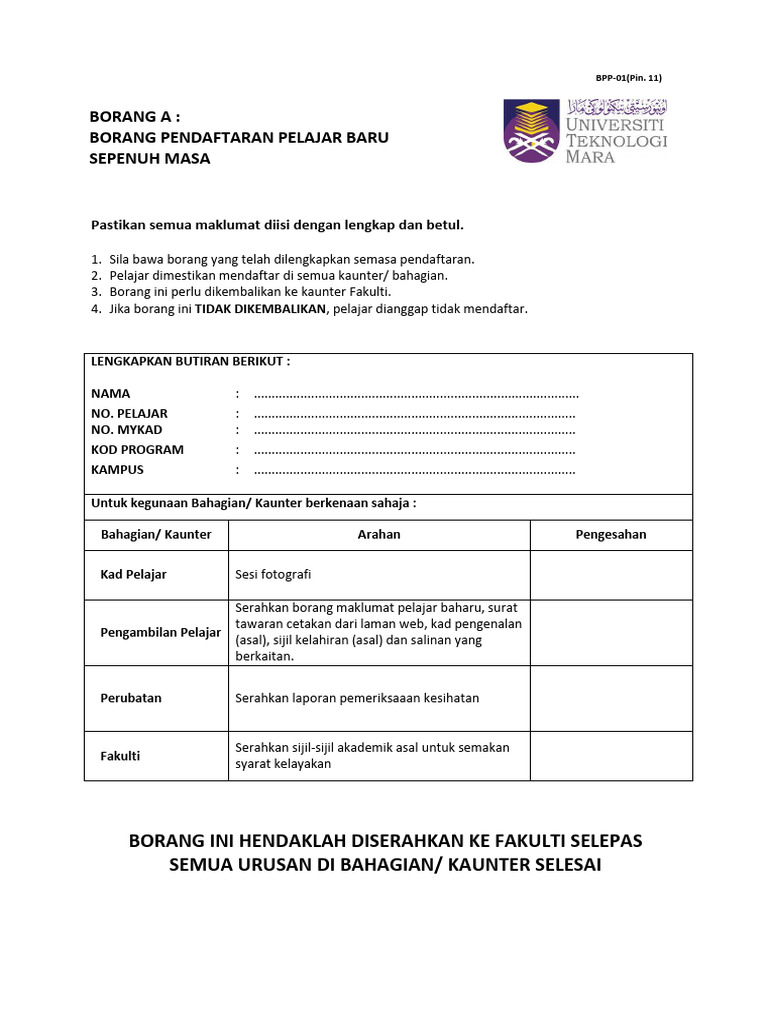 Borang A, B, C & D | PDF