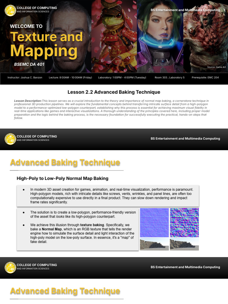 Normal Map Baking for 3D Models | PDF | Texture Mapping | 3 D Computer ...