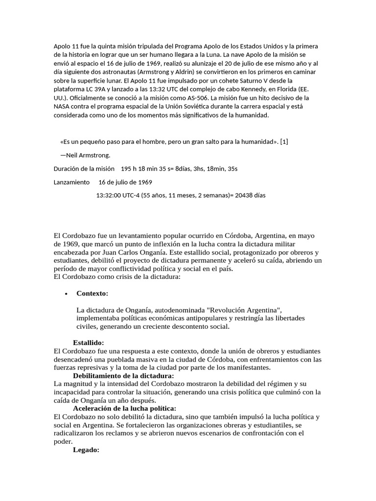 Apolo 11 Fue La Quinta Misión Tripulada Del Programa Apolo de Los ...