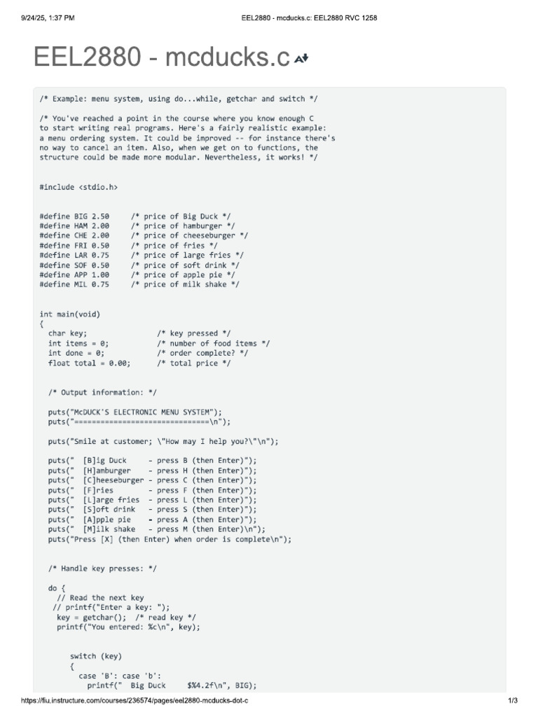 EEL2880 - Mcducks | PDF