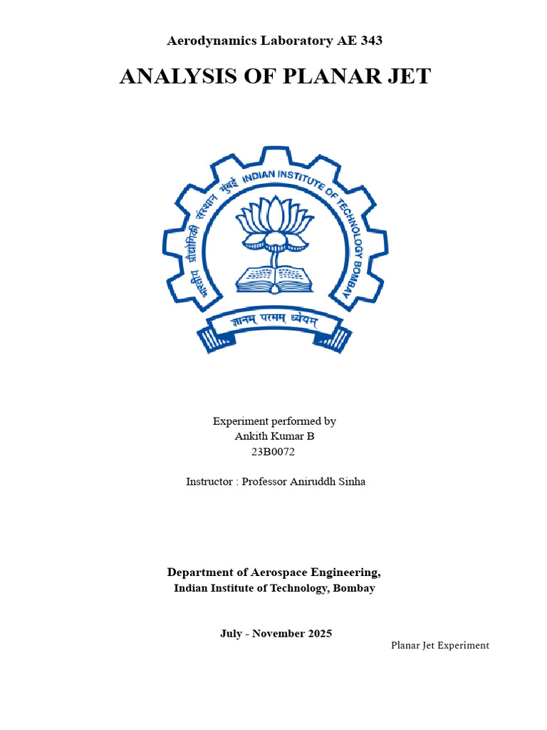 Analysis of Planar Jet Dynamics | PDF | Fluid Dynamics | Turbulence